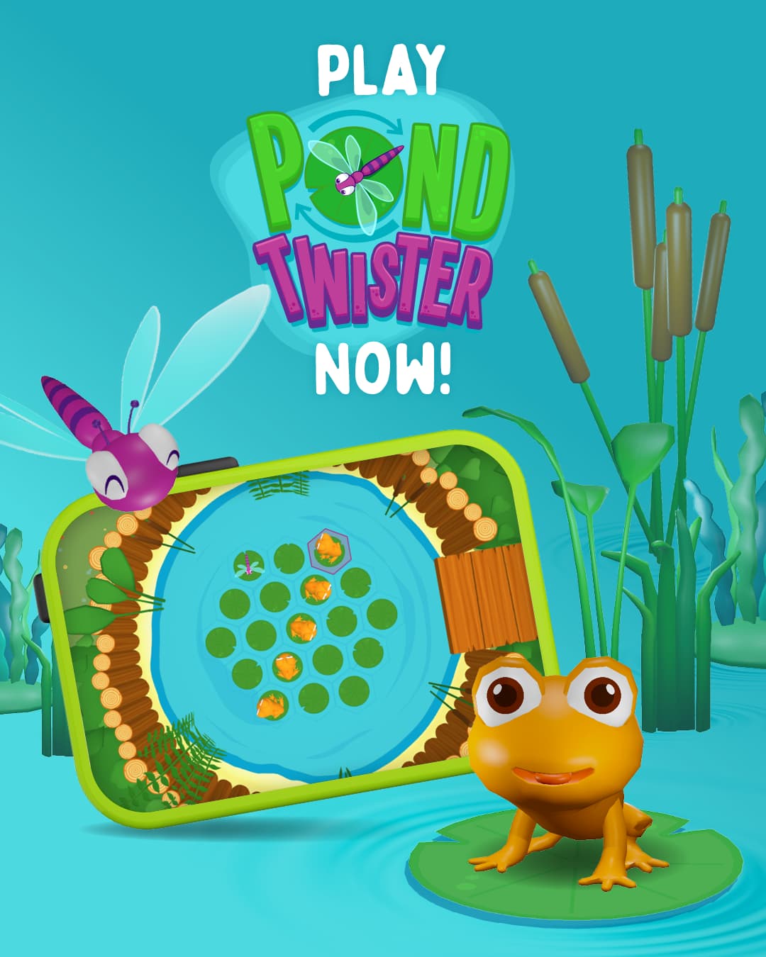 Pond Twister from SmartGames - Twist your way around the pond!