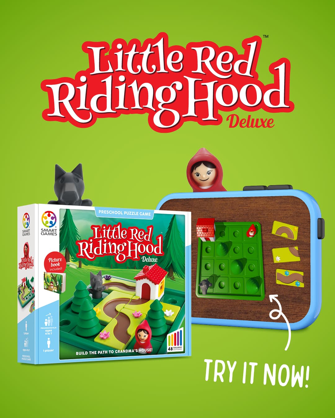 Play Little Red Riding Hood from SmartGames - Find the path to Grandma ...